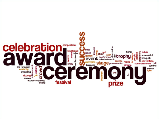 Award ceremony word cloud - IOP Publishing